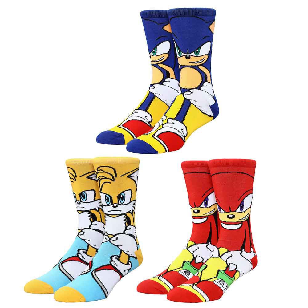 Sonic The Hedgehog, Tails and Knuckles Crew Socks (Pack of 3) – Cast Spells
